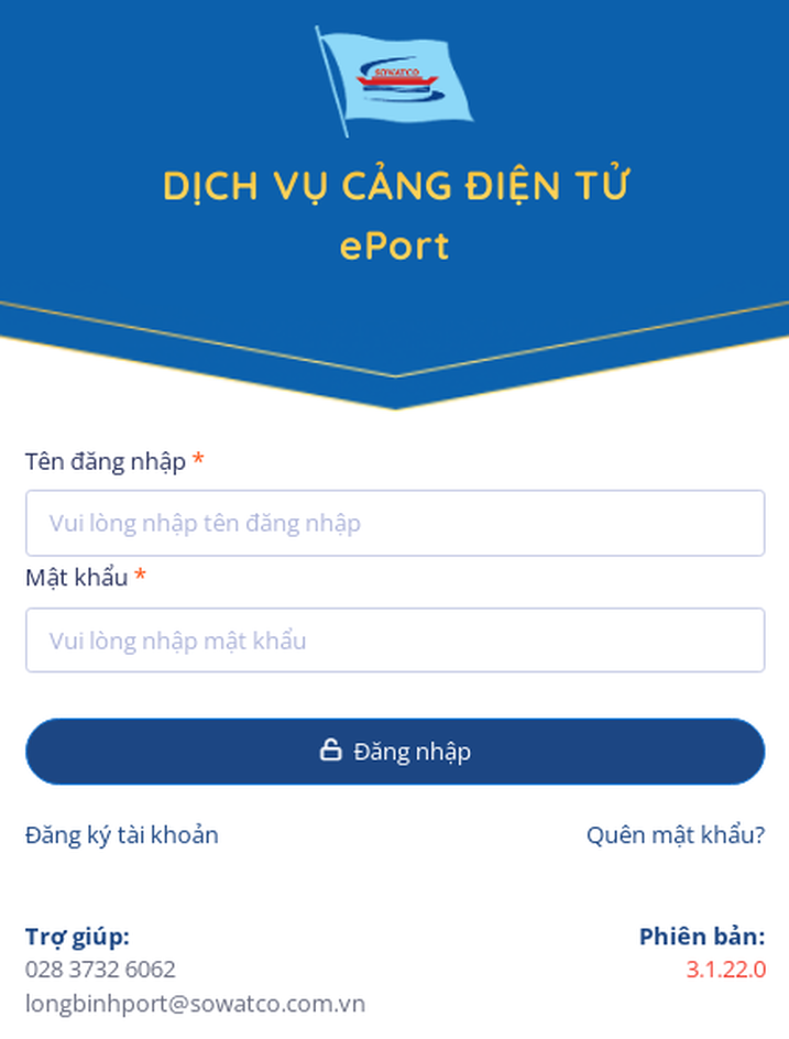 HƯỚNG DẪN KHAI HẢI QUAN VÀ EPORT TẠI CẢNG SOWATCO LONG BÌNH – CỔNG ...