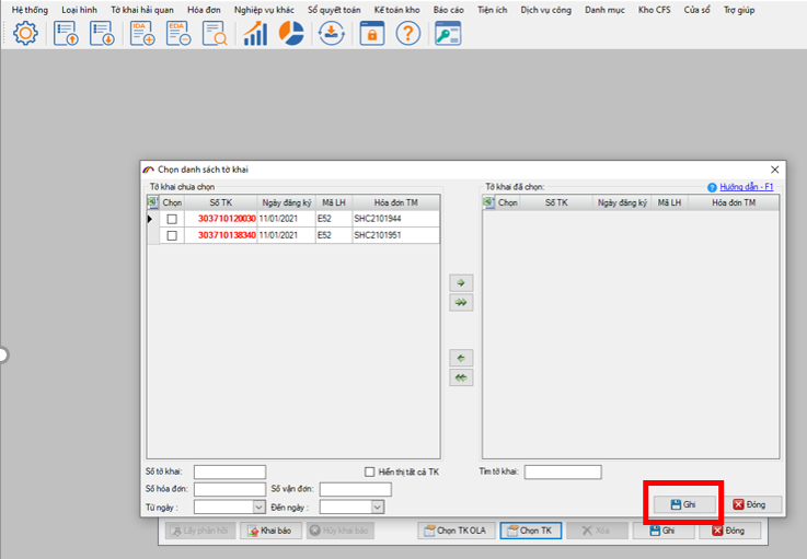 HƯỚNG DẪN KHAI HẢI QUAN TẠI CẢNG BIỂN TỔNG HỢP BÌNH DƯƠNG, KHO CFS TBS ...